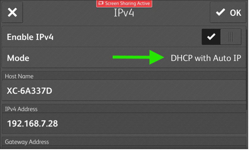 Configure IP4 Network Address